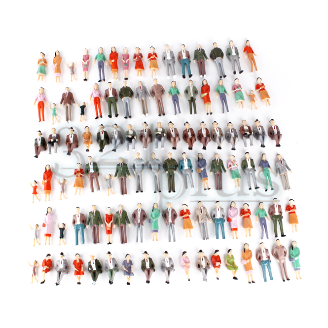 100 pcs. 1/32 Scale Figures Scale Model Supplies Plastic Live Steam 1: ...